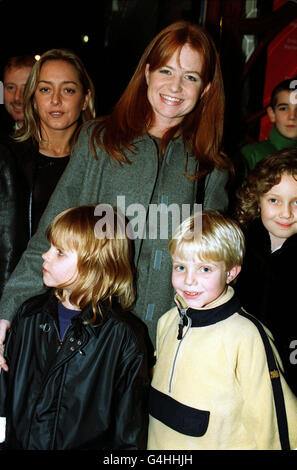 Actress Patsy Palmer and her son arrive for the UK premiere of Lord Of ...