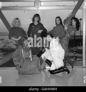British dancing group Pan's People at Heathrow Airport when they left ...
