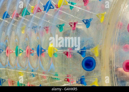 Abstract photograph of inflatable water walking orbs Stock Photo - Alamy