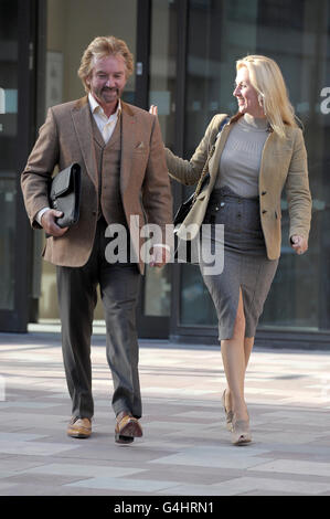 Noel Edmonds TV Presenter with wife Helen April 2001 pictured clean ...