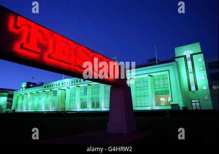 The Hoover Building now a Tesco supermarket at Perivale London UK Stock ...