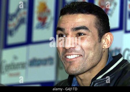 Super Middleweight boxer Robin Reid, from Manchester, poses for the ...