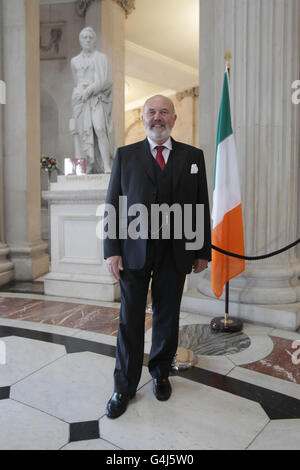 Irish Presidential candidate Senator David Norris at Dublin City Hall ...