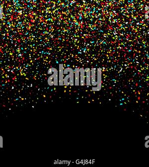 Colorful explosion of confetti isolated on white background. Vector ...