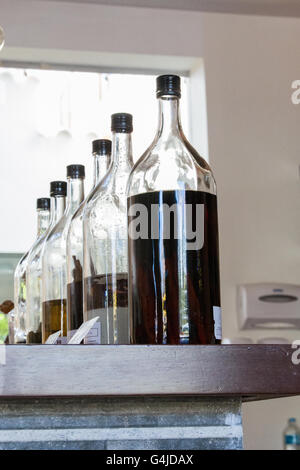 back bar bottles Stock Photo - Alamy