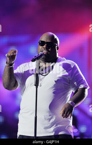 Cee Lo Green performing live on stage at the Manchester Academy ...