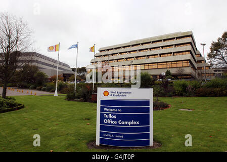 A general view of the Shell Exploration and Production offices in ...