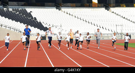 Olympics - Olympic Stadium Track Completed Stock Photo - Alamy