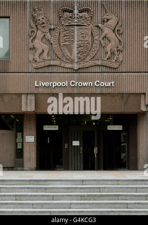 A general view of Liverpool Crown Court, Derby Square, Liverpool Stock Photo - Alamy