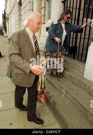 Valerie and Derek Tully arrive at Lewes Crown Court in East Sussex. Mr ...