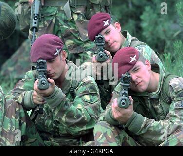 British Army Parachute Regiment soldiers prepare for another bout of ...