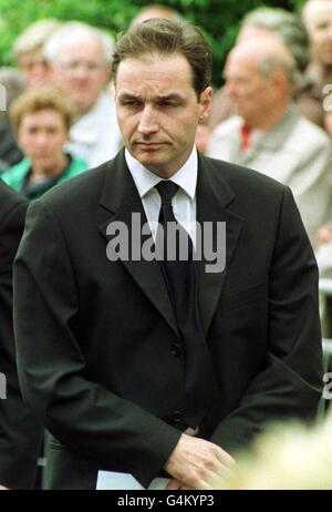 Dr Alan Farthing at the funeral of his former fiance Jill Dando, at ...
