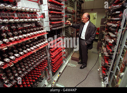 The re-builder of 'Colossus', Tony Sale, adjusts the world's first ...