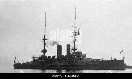 HMS Formidable, battleship of the Royal Navy, launched in 1898 ...