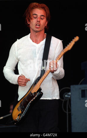 Gavin Rossdale, lead singer and guitarist of the rock band 'Bush ...