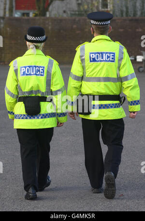 Shona Bryce (l) and Linsay McLellan at Glenrothes Police Station, Fife ...