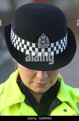 Police hat at Glenrothes Police Station, Fife, Scotland Stock Photo - Alamy