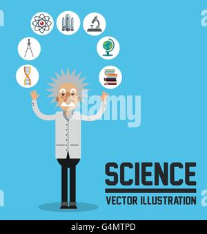 Science design. Colorfull illustration. Cartoon icon Stock Vector Image ...