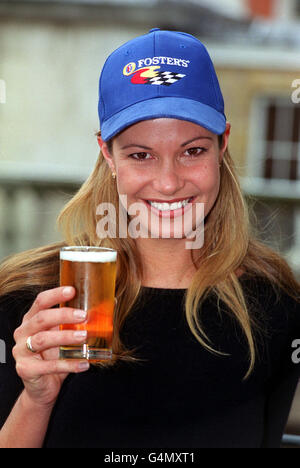 'Face of Fosters' Mimi MacPherson, sister of supermodel Elle, with ...