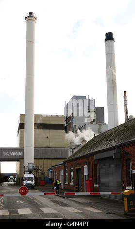 Nestle factory in Tutbury Staffordshire England UK where Nescafe coffee ...