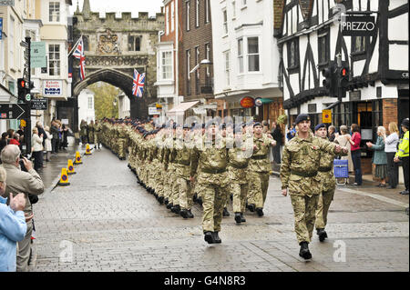 32 Regiment Royal Artillery parade and thanksgiving service Stock Photo ...