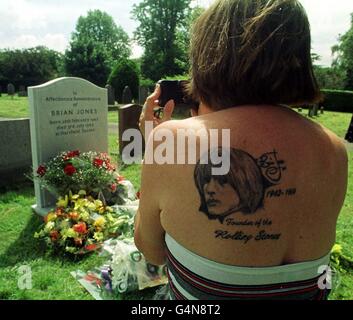 Stones - Brian Jones Grave Stock Photo - Alamy
