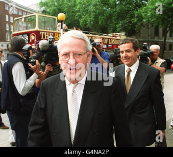 George Carman QC August 2000at his home in south west London on the day ...