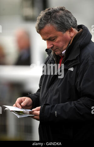 Trainer Nigel Twiston-Davies at Warwick Racecourse. Picture date ...