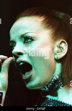 Edinburgh Concert Garbage. Lead singer of the "Garbage" Shirley Manson ...