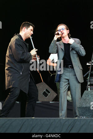 Afro Celt Sound System playing a giant Kora Instrument at Cardiff Big ...