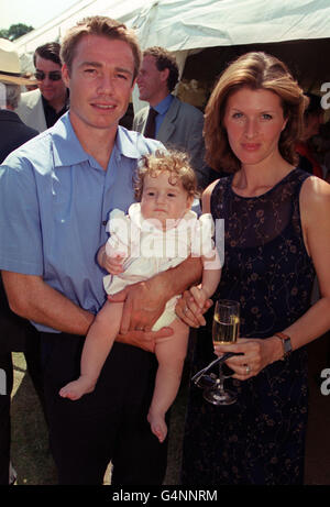 Graeme Le Saux and his wife Mariana in the Royal Box during day Six of ...