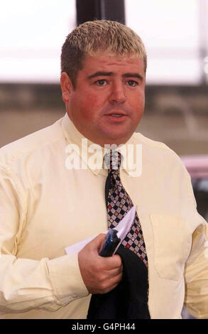 Jimmy 'Five Bellies' Gardner arrives at Gateshead Magistrates Court ...