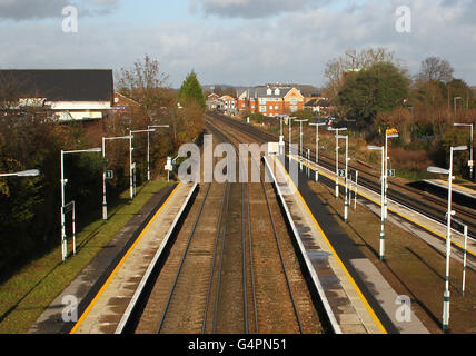 Horley railway station Stock Photo - Alamy