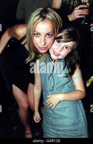 Singer Natalie Appleton with her daughter Rachel arrive for world ...
