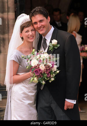 ITN Newsreader Katie Derham with her husband John Vincent arrive for ...