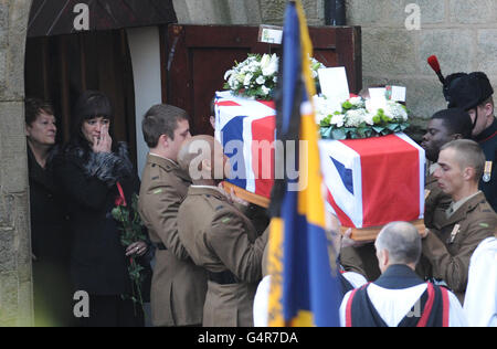 Rifleman Sheldon Steel funeral Stock Photo - Alamy