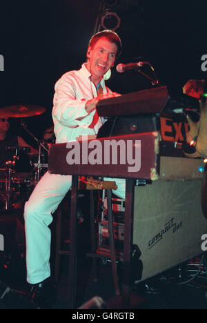 Clint Boon of the band Inspiral Carpets speaks to the media outside the ...