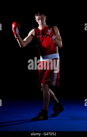 Great Britain boxer Callum Smith from Liverpool poses for photographers ...