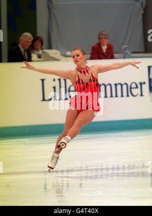 American figure skater Tonya Harding competes in the women’s original ...