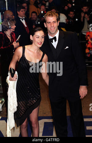 Brtish tennis player Greg Rusedski and his girlfriend Lucy Connor ...
