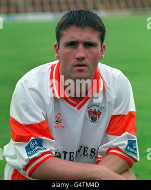 BLACKPOOL Bushell. Steve Bushell OF BLACKPOOL FOOTBALL CLUB Stock Photo ...