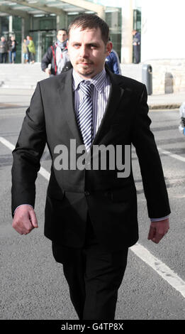 Leonard Watters is seen outside Dublin District Court, where he will be ...