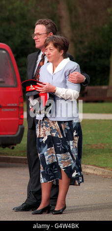 John and Rita Restorick at the vehicle checkpoint in Bessbrook, Ulster ...