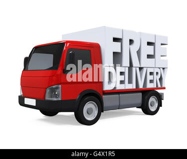 Free delivery truck icon isolated on 3d black round button abstract ...