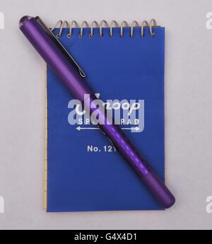 blue spiral notebook notepad sheet of paper paper pen style pencil blue ...