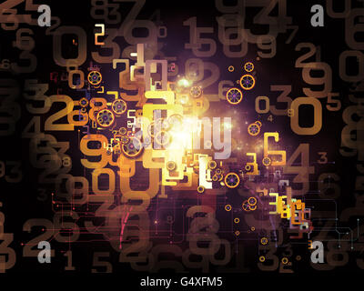 Abstract background with numbers. Digital backdrop Stock Photo - Alamy