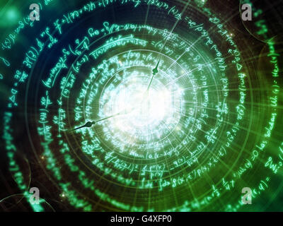 Nature Geometry series. Abstract design made of mathematical formulas ...