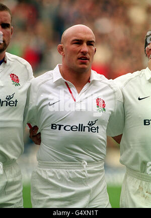 Phil Greening of England lines up, before the start of their 2000 Six ...