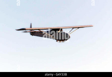 Veterans of the infamous Colditz prison camp watch a replica of the ...