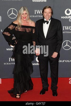 Guenter Netzer and Ehefrau Elvira arriving for 2012 Laureus World ...